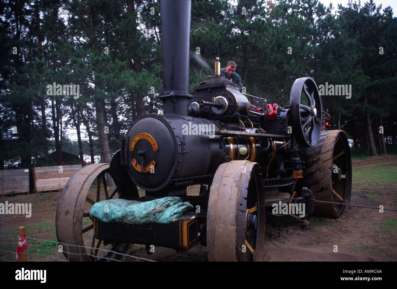 Traction engines at work Stock Photo - Alamy