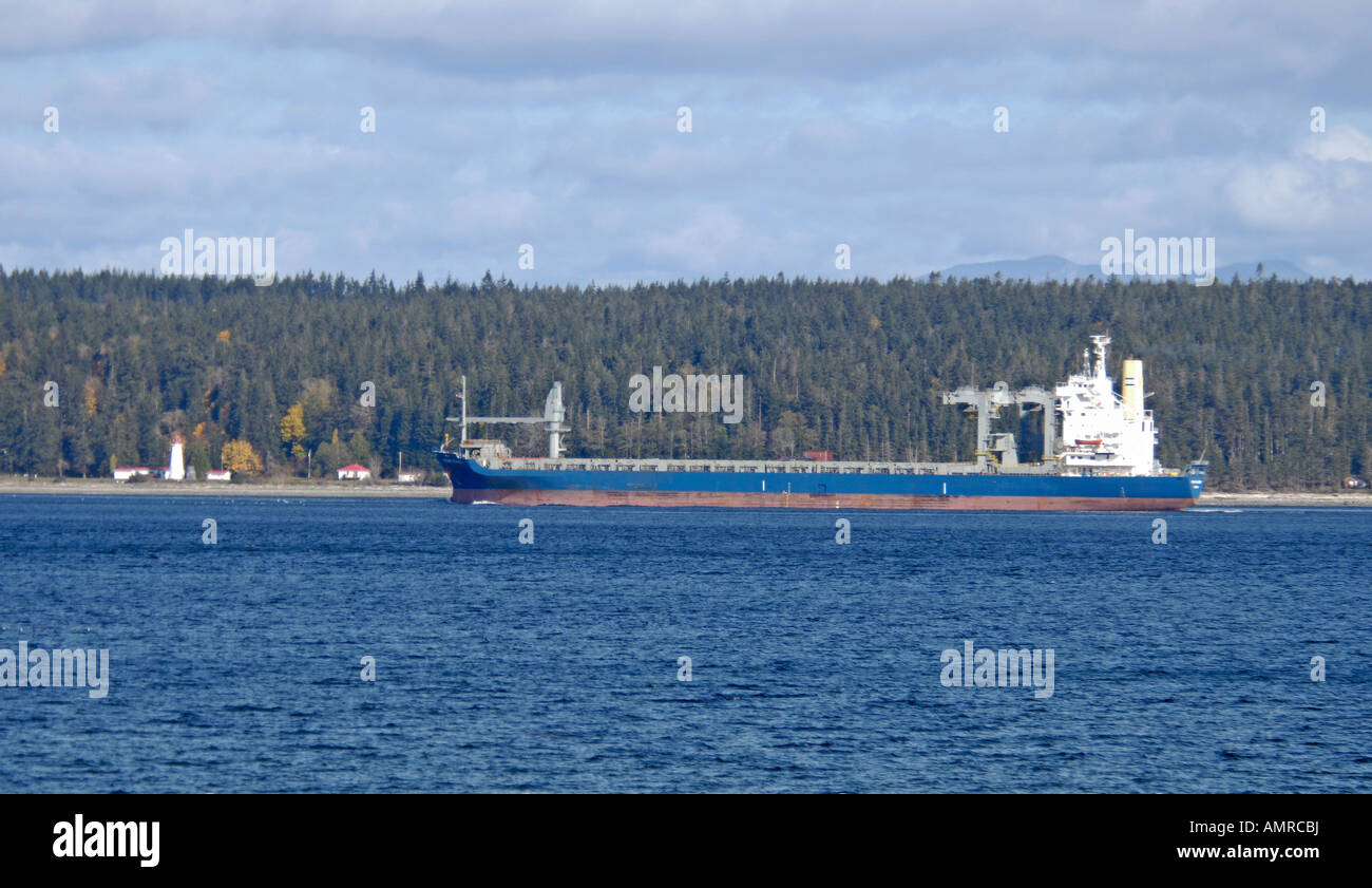 The Bulk Carries Ship 'Nefeli' in the Georgia Straits, Vancouver Island ...