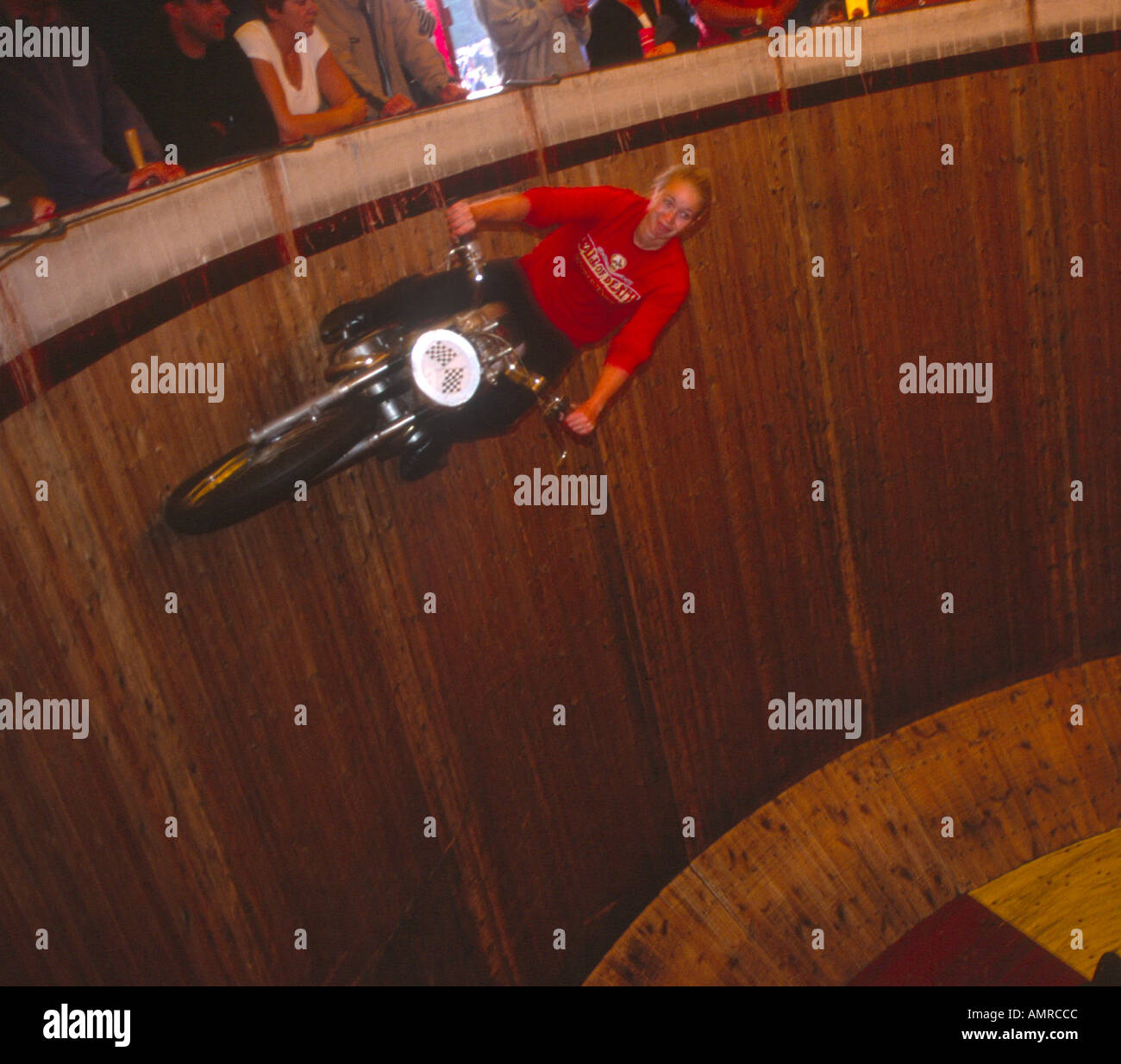 Wall of death rider female hi-res stock photography and images - Alamy