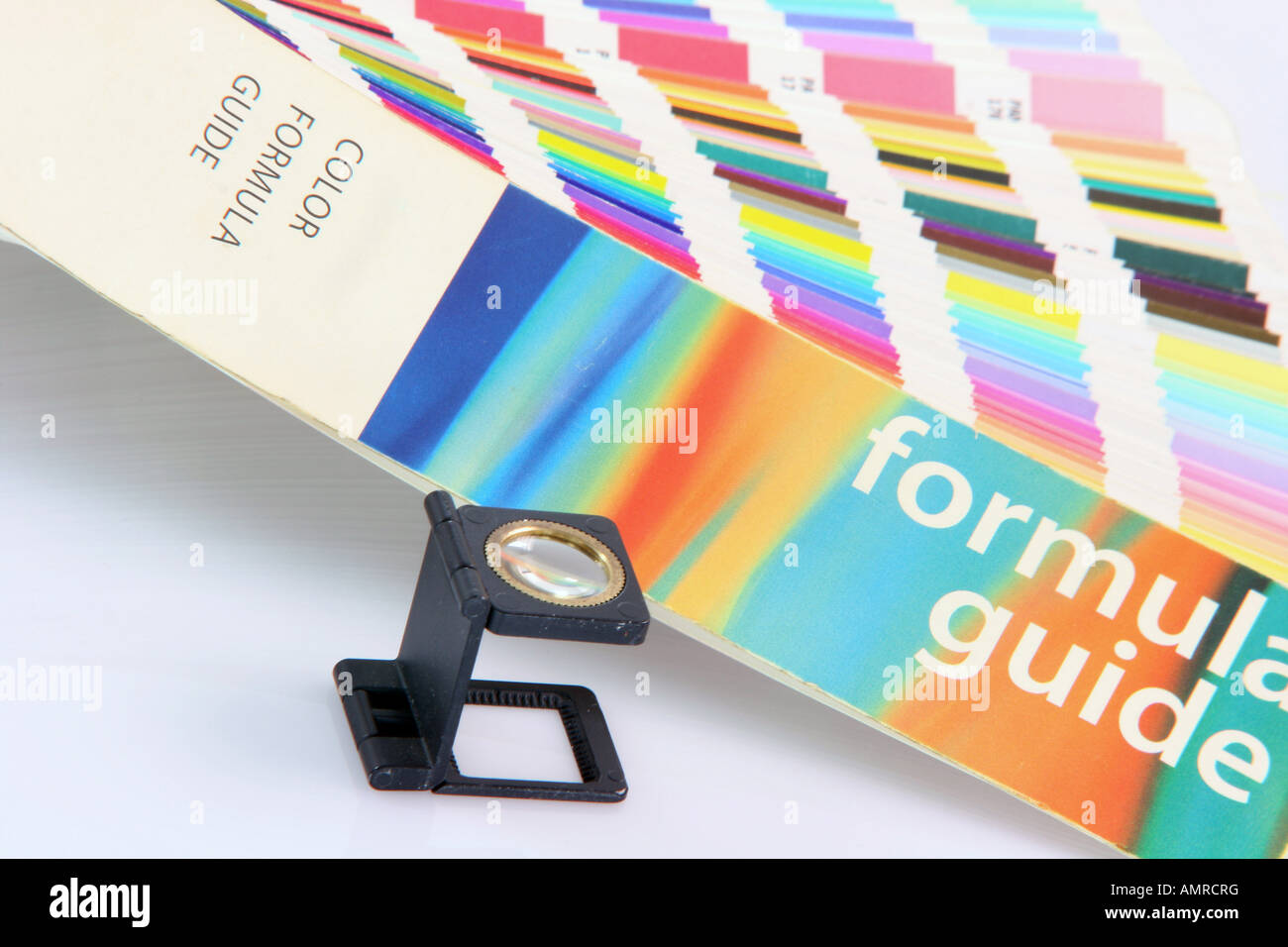 detail pantone colors formula guide with graphic art loupe lense ...