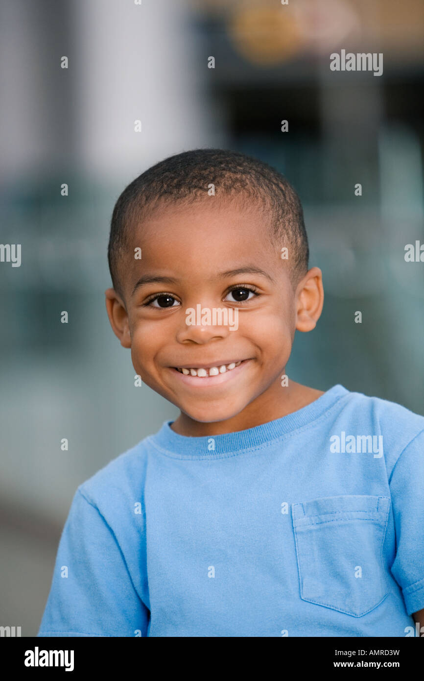 Portrait of African boy Stock Photo - Alamy