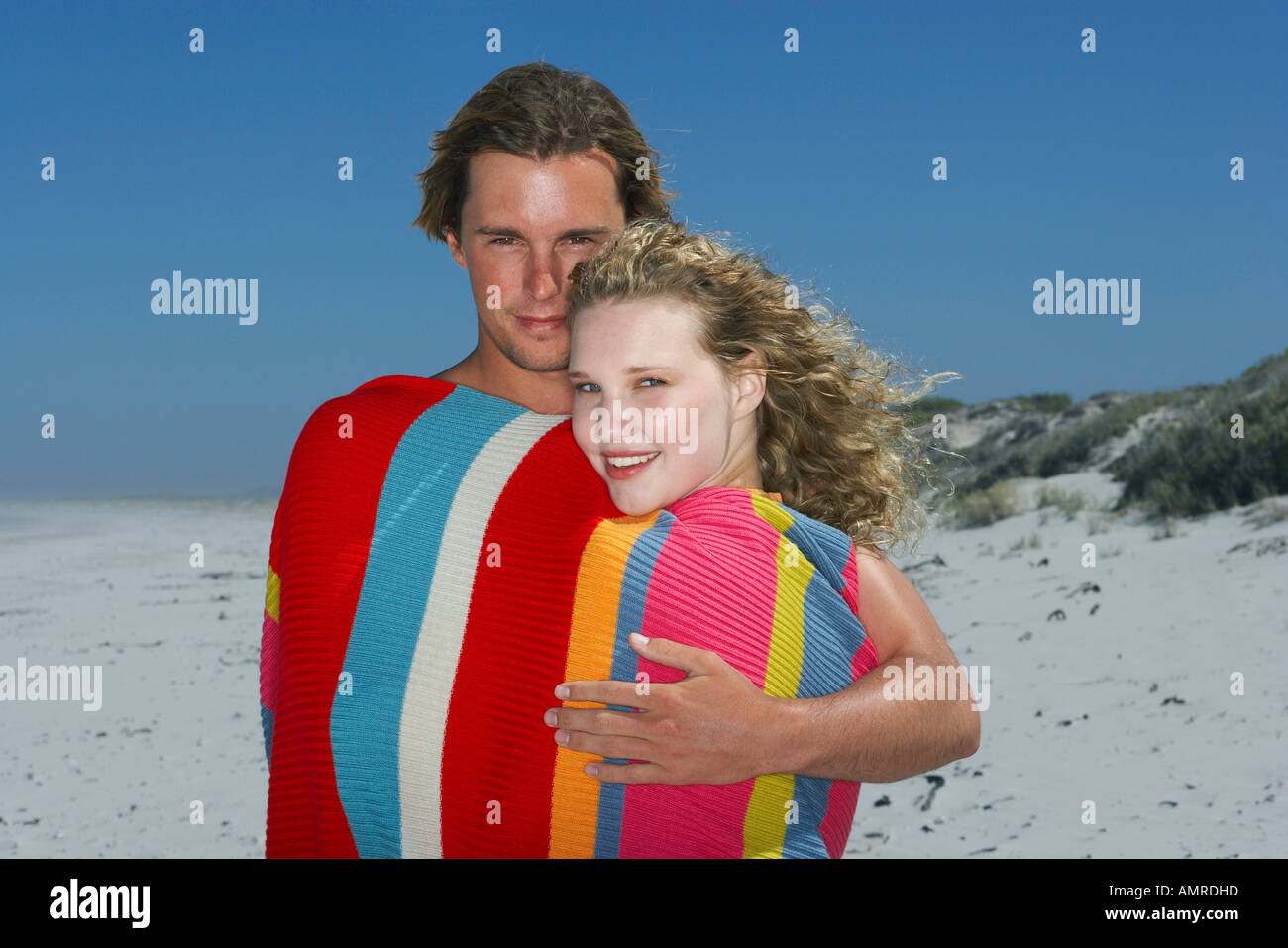 Cuddle beach towel hi-res stock photography and images - Alamy