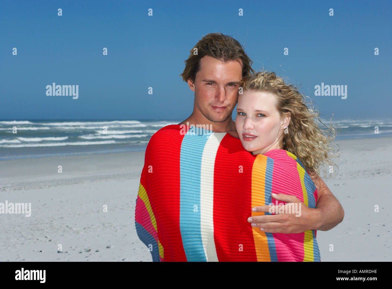 Cuddle beach towel hi-res stock photography and images - Alamy