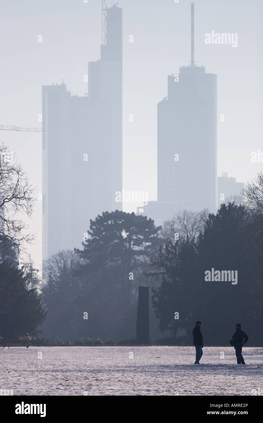 Winter haze Frankfurt Stock Photo - Alamy