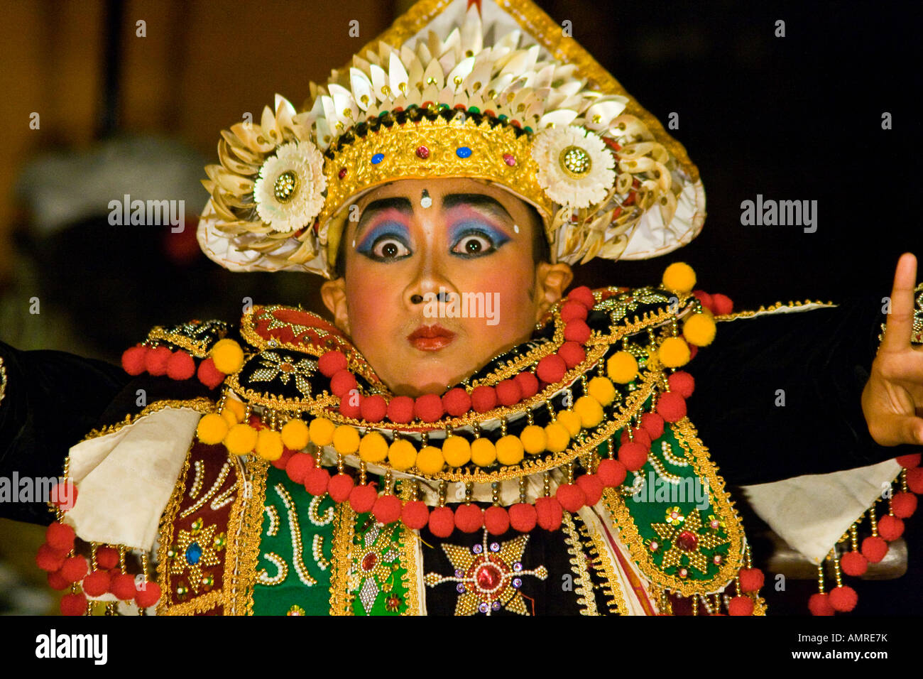 Warrior Dancer Ubud Palace Performance Bali Indonesia Stock Photo - Alamy