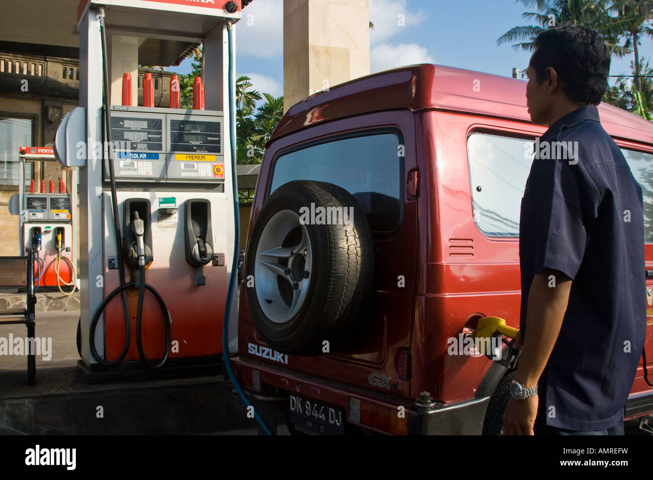 Indonesian petrol station hi-res stock photography and images - Alamy
