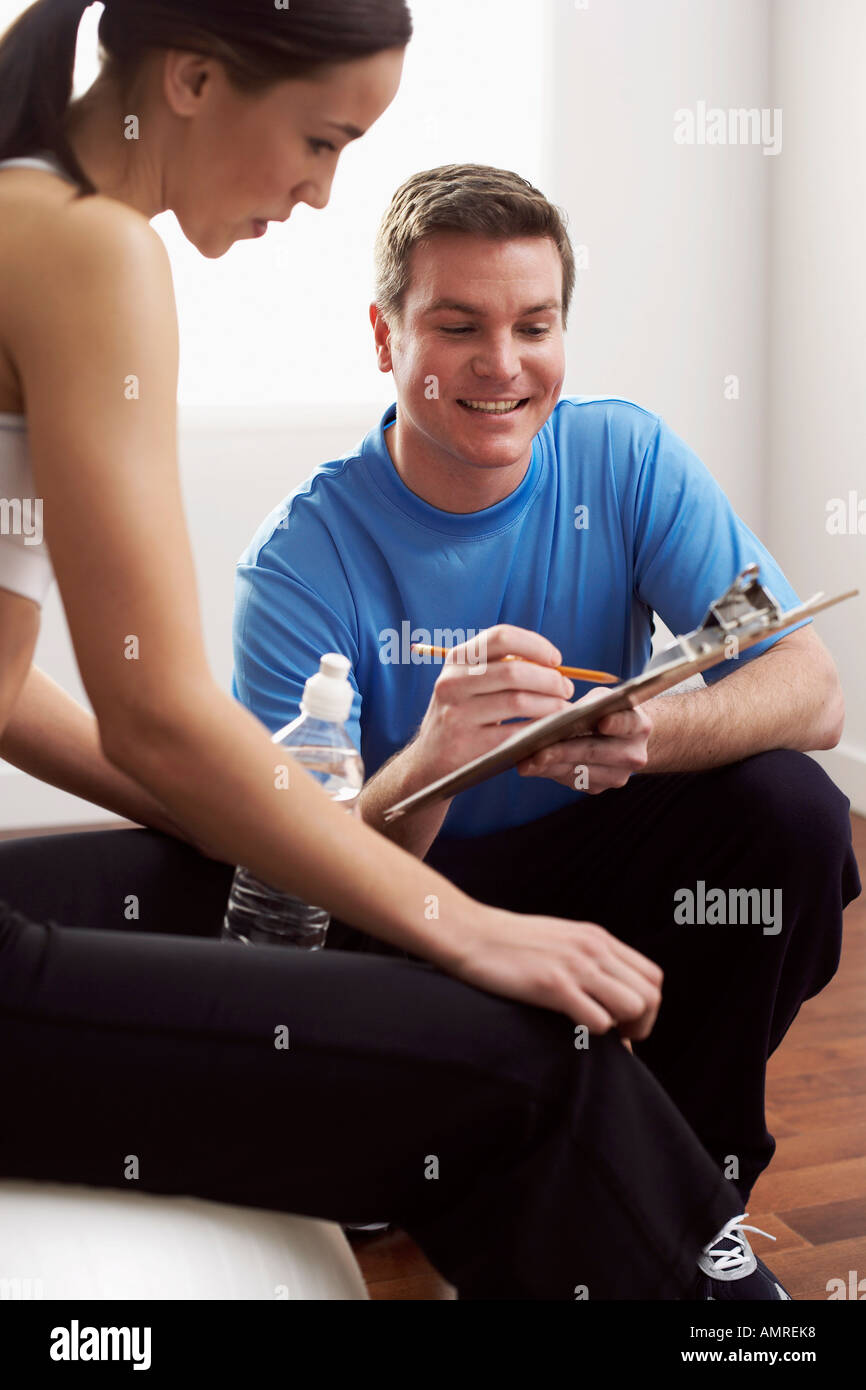 Gym spotter hi-res stock photography and images - Alamy