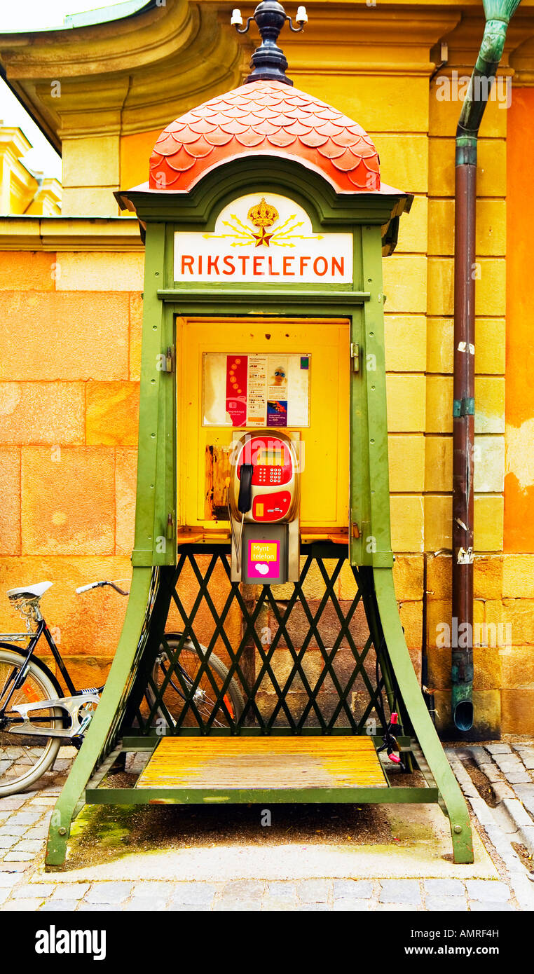 Telephone Booth Stockholm Sweden Stock Photo - Alamy