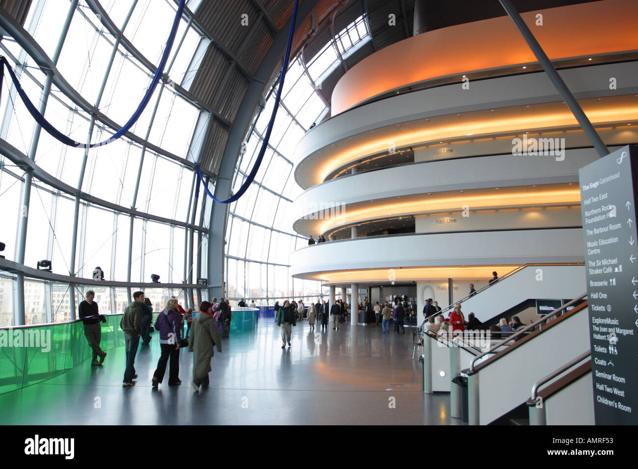 The interior of the Sage music concert festival hall Gateshead ...