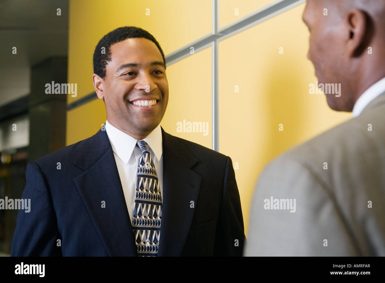 Two men talking only african american hi-res stock photography and ...