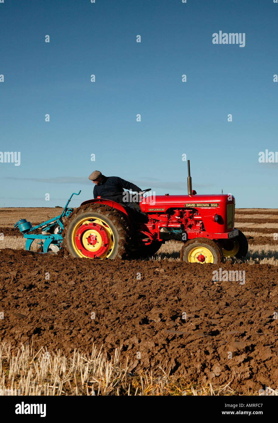 Man tractor ploughing hi-res stock photography and images - Alamy