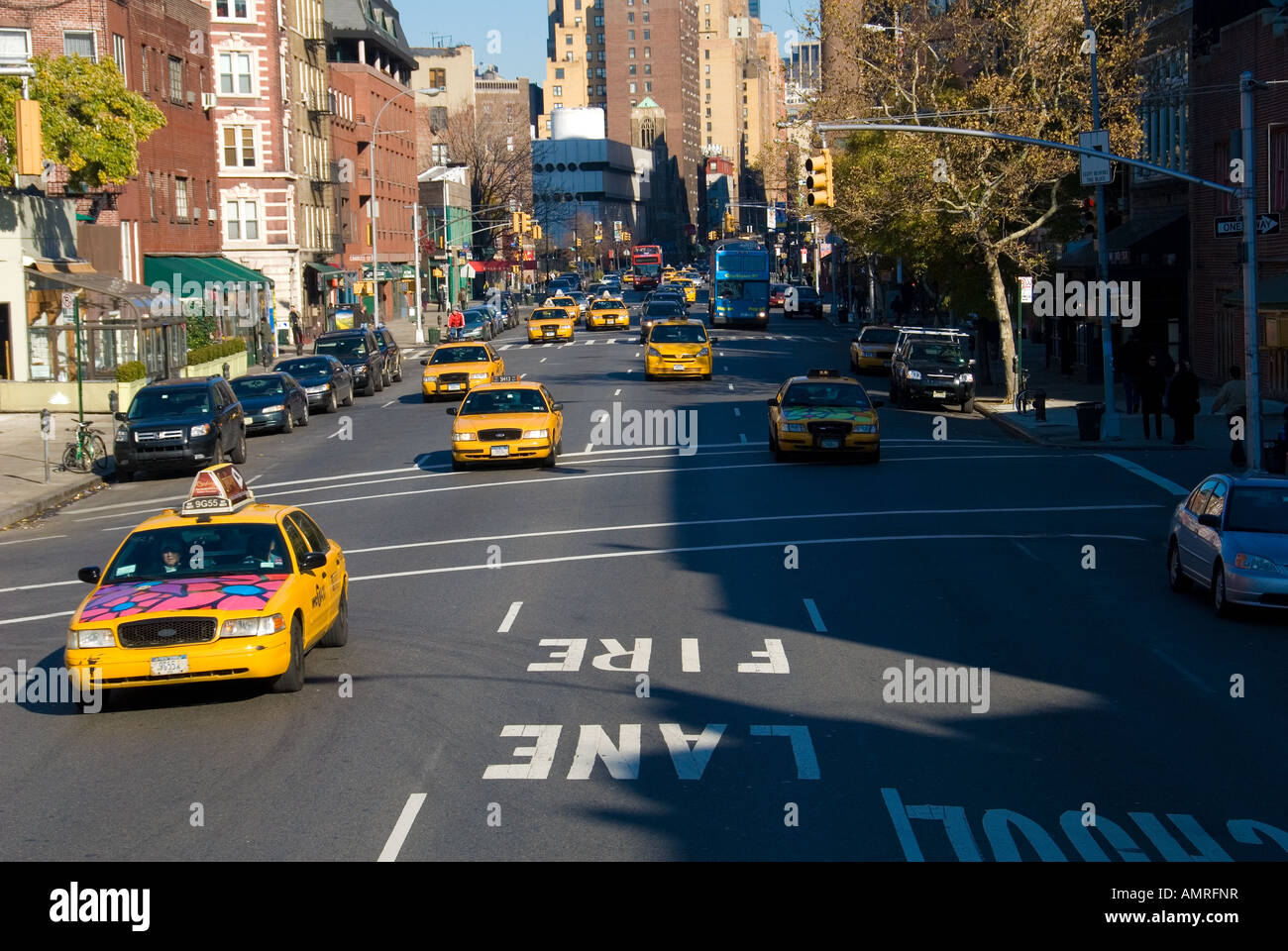 New York City Yellow Cabs Stock Photo - Alamy
