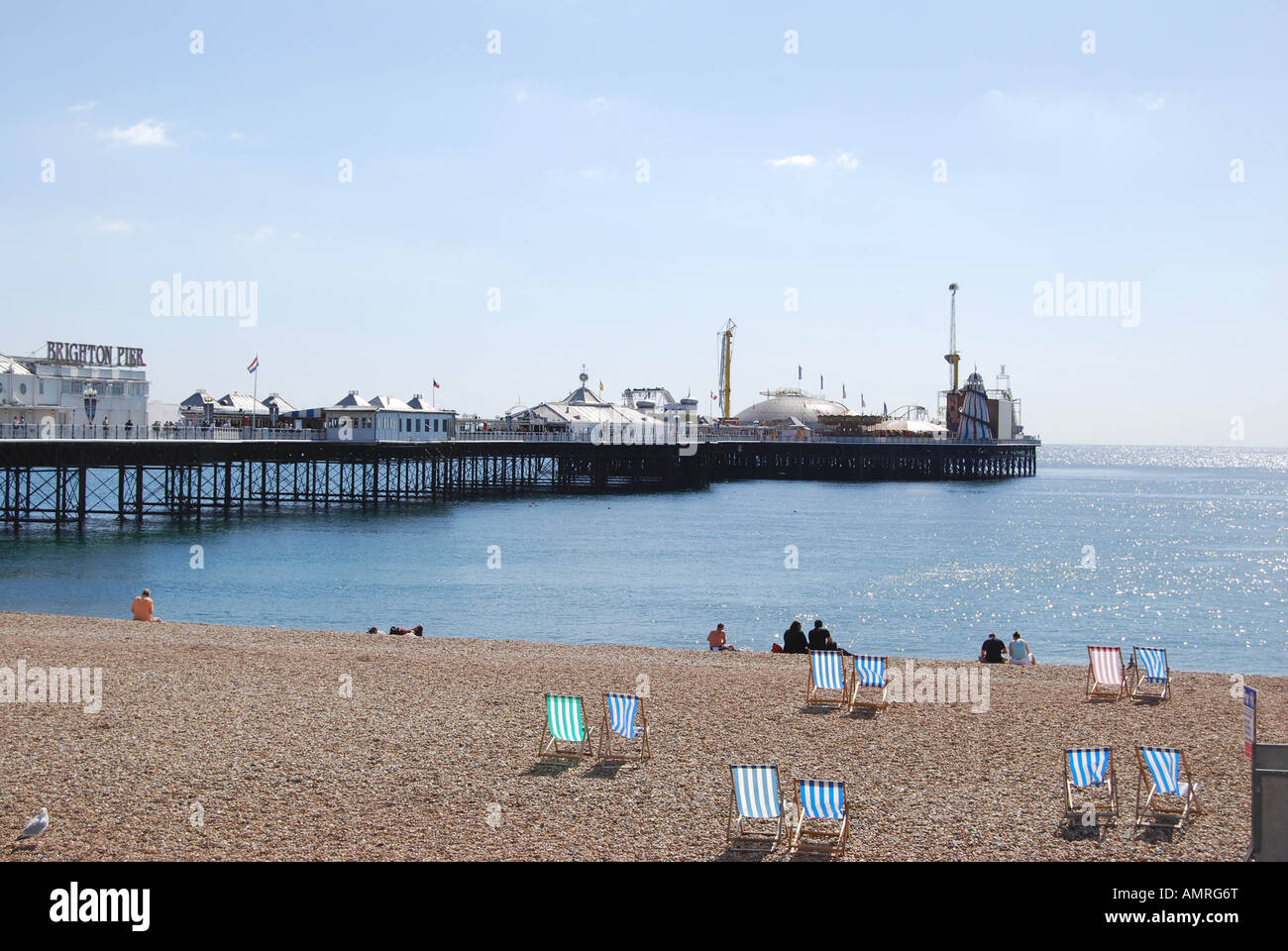 brighton beach and pier Stock Photo - Alamy