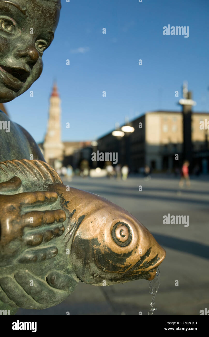 Water feature in Zaragoza, Aragon, Spain the the location for Expo 2008 ...