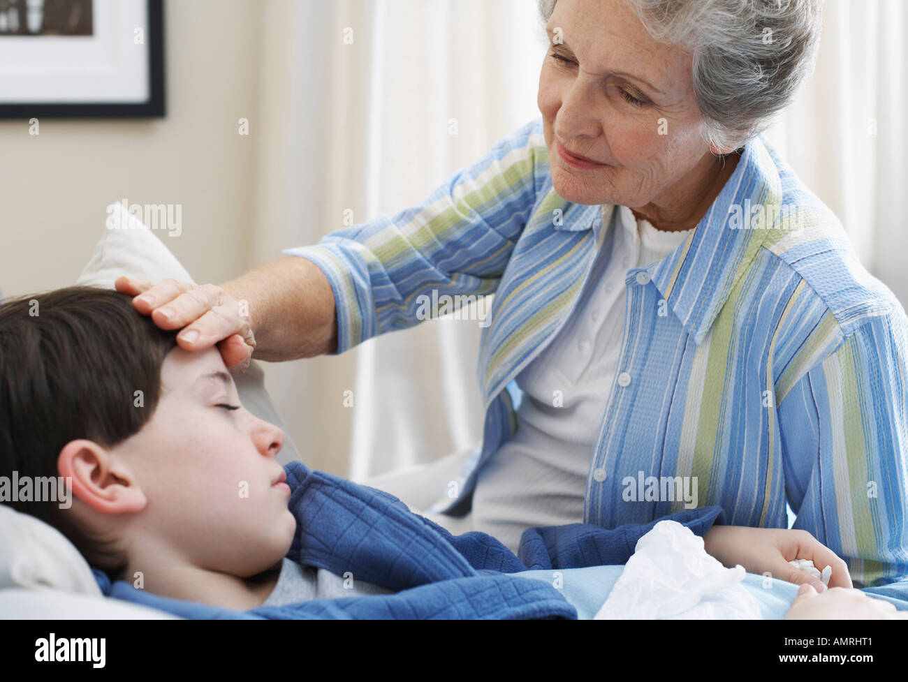 Sick Grandmother High Resolution Stock Photography and Images - Alamy