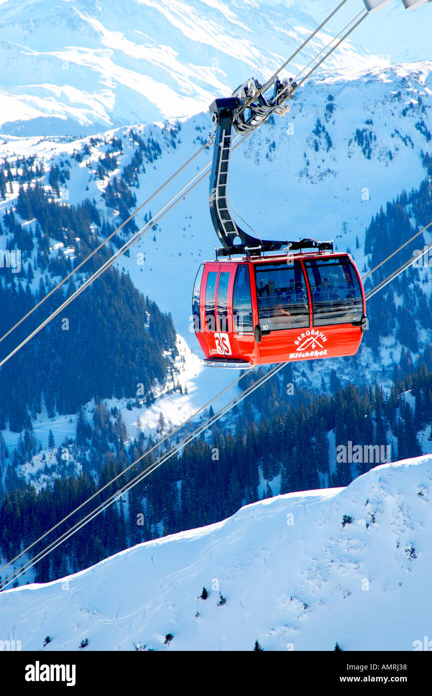 The 3 S Gondola in Kitzbuehel Tyrol Austria Stock Photo - Alamy