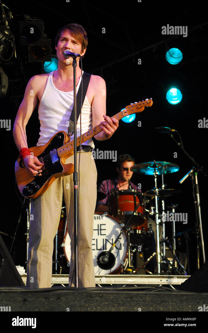 Singer and guitarist Dan Gillespie Sells and drummer Paul Stewart of ...