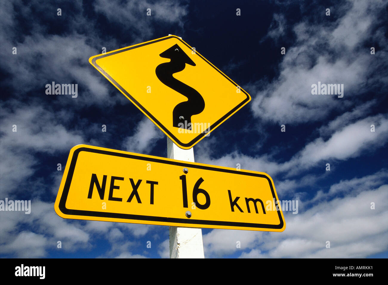 Kilometer road sign kilometre road sign hi-res stock photography and ...