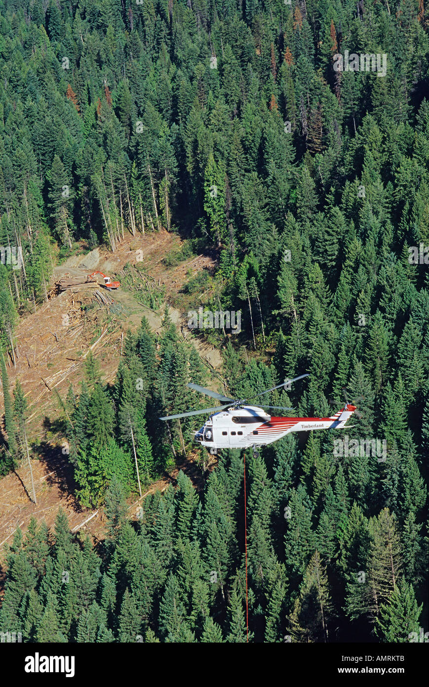 Helicopter logging hi-res stock photography and images - Alamy