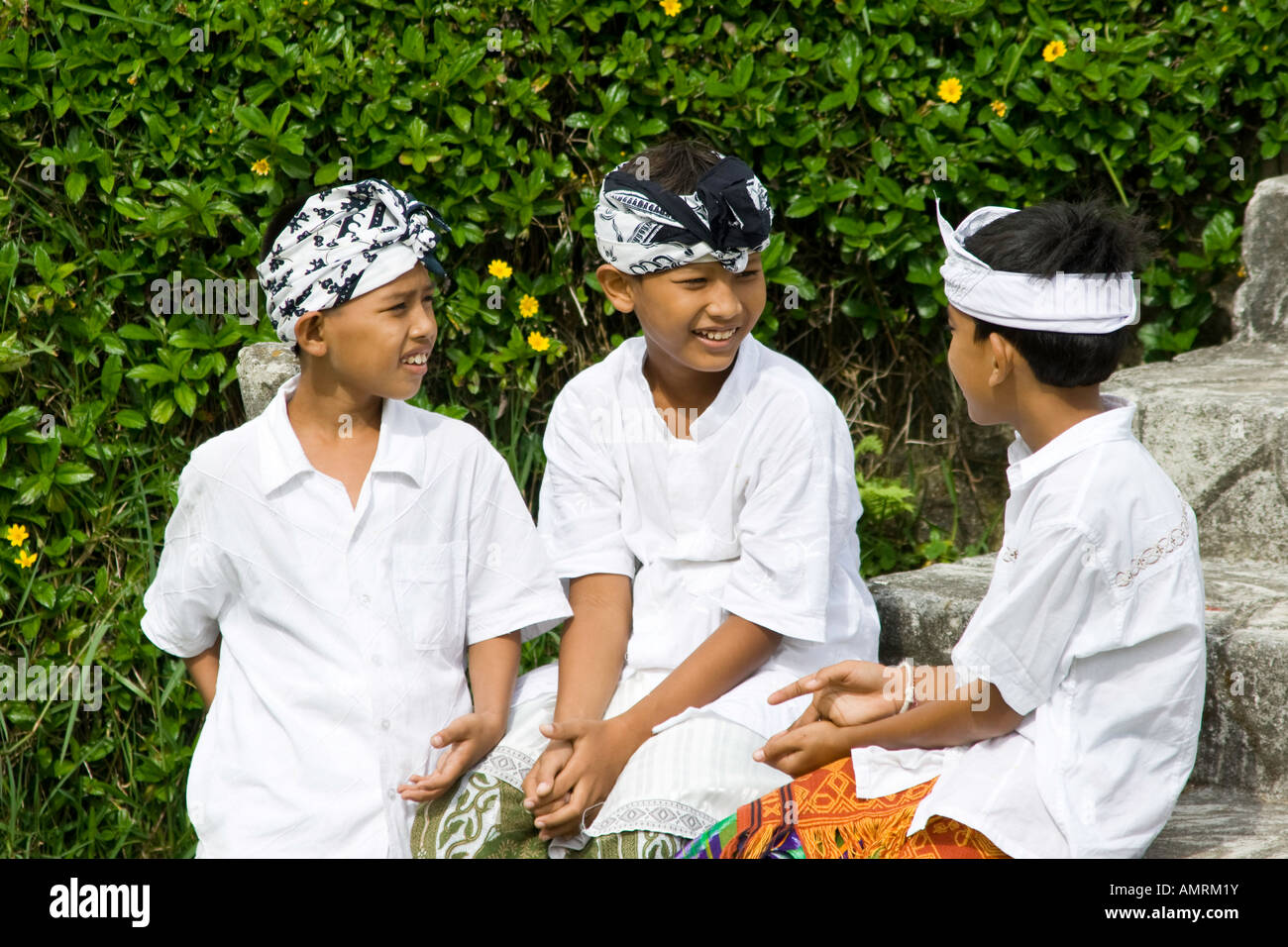 Balinese Boys Ubud Bali Indonesia Stock Photo - Alamy