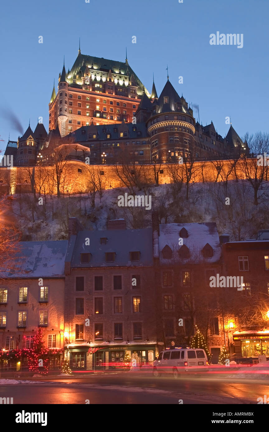 chateau frontenac, old Quebec, Quebec city, Quebec, Canada Stock Photo ...
