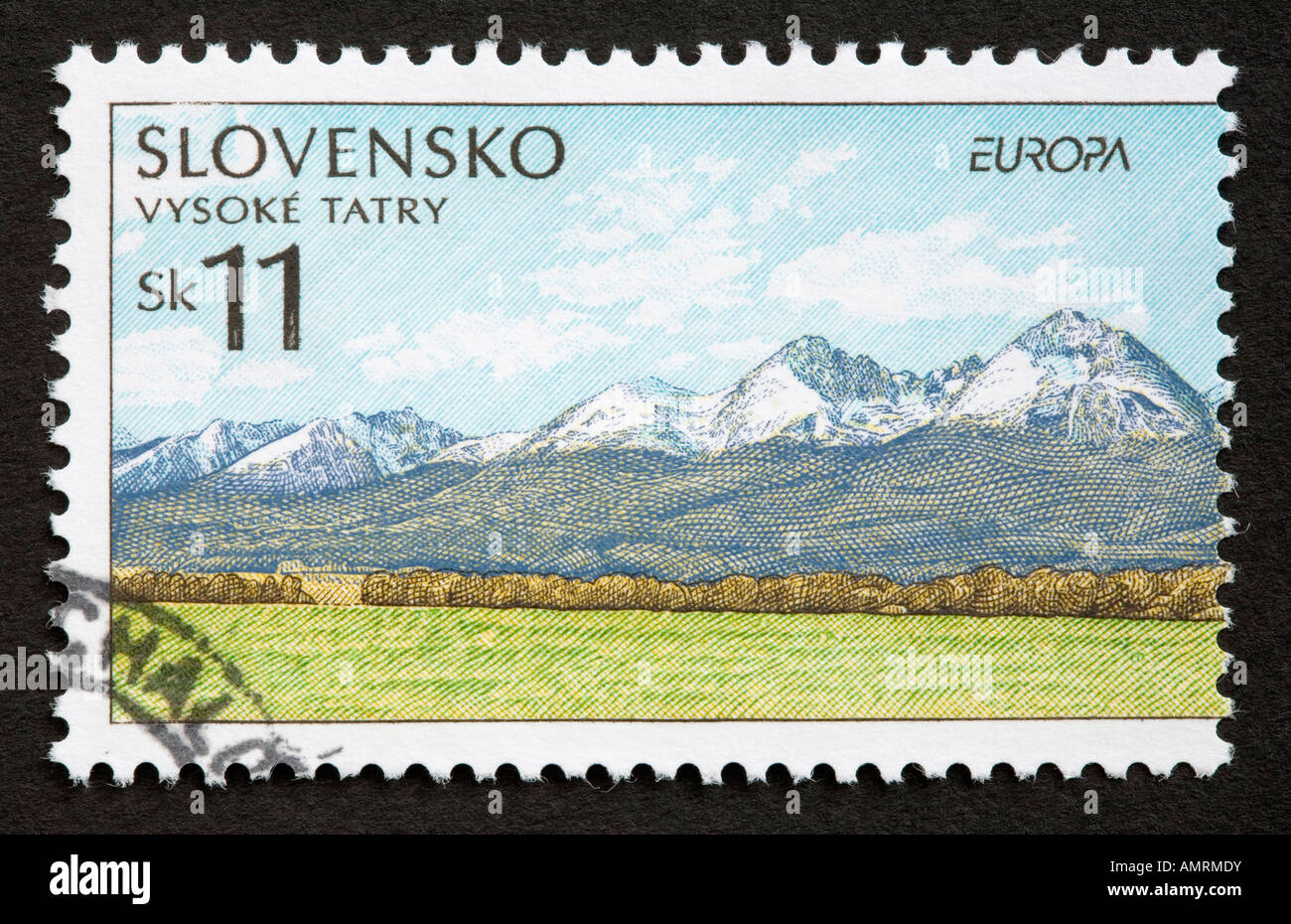 Slovakian postage stamp Stock Photo - Alamy