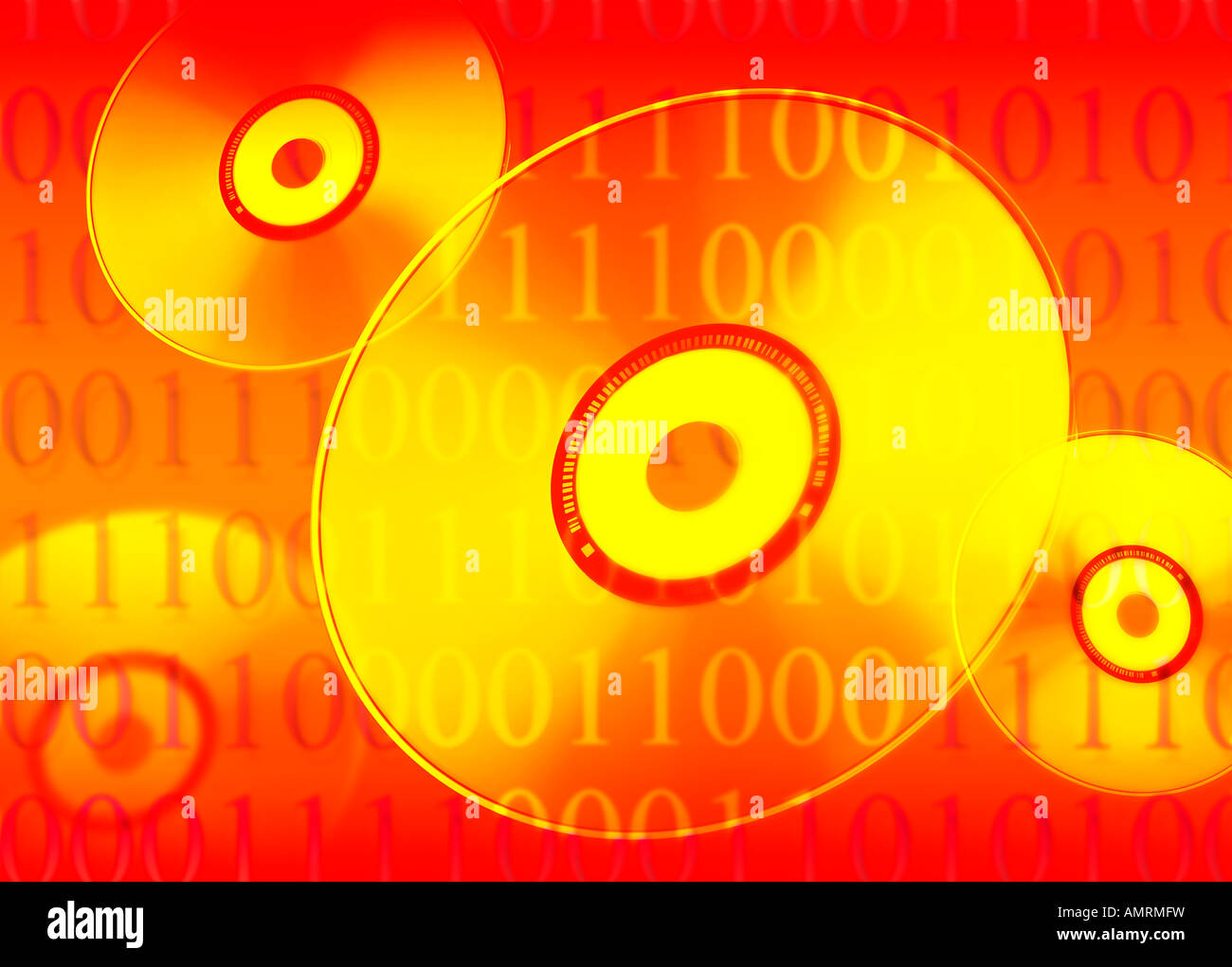 Binary code cd rom disc hi-res stock photography and images - Alamy