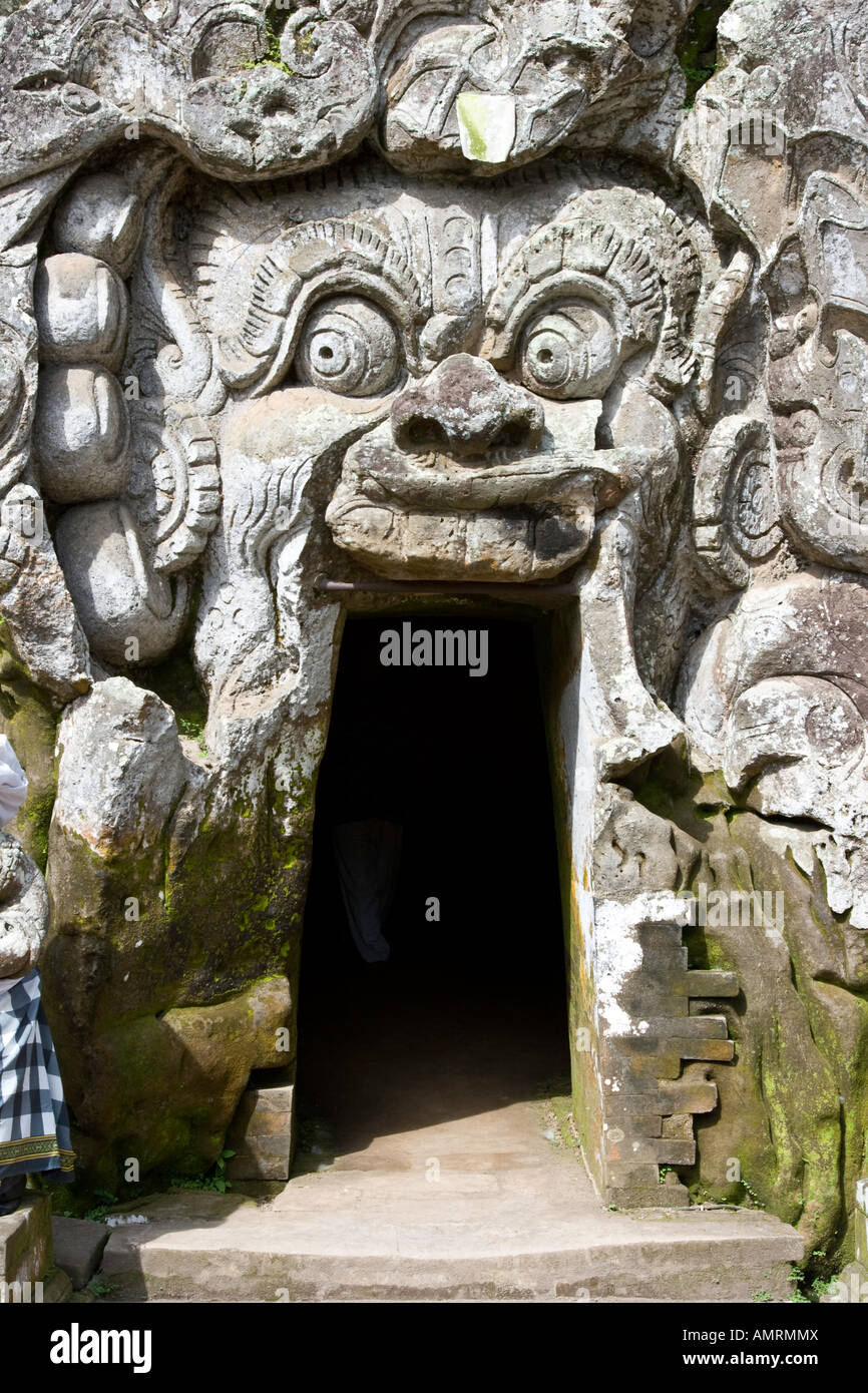 Elephant Cave or Goa Gajah Hindu Temple Ubud Bali Indonesia Stock Photo ...