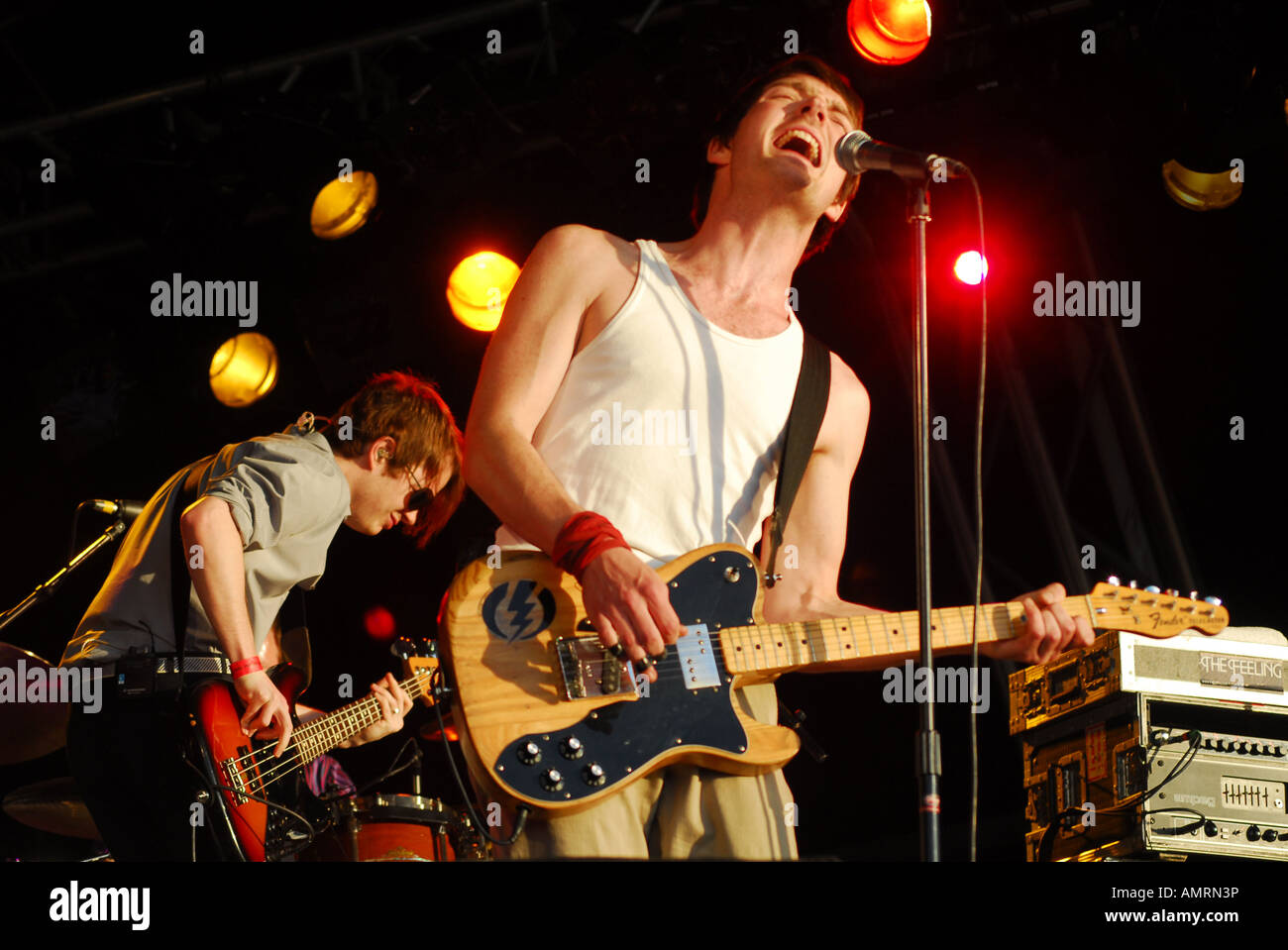 Singer and guitarist Dan Gillespie Sells and bassist Richard Jones of ...