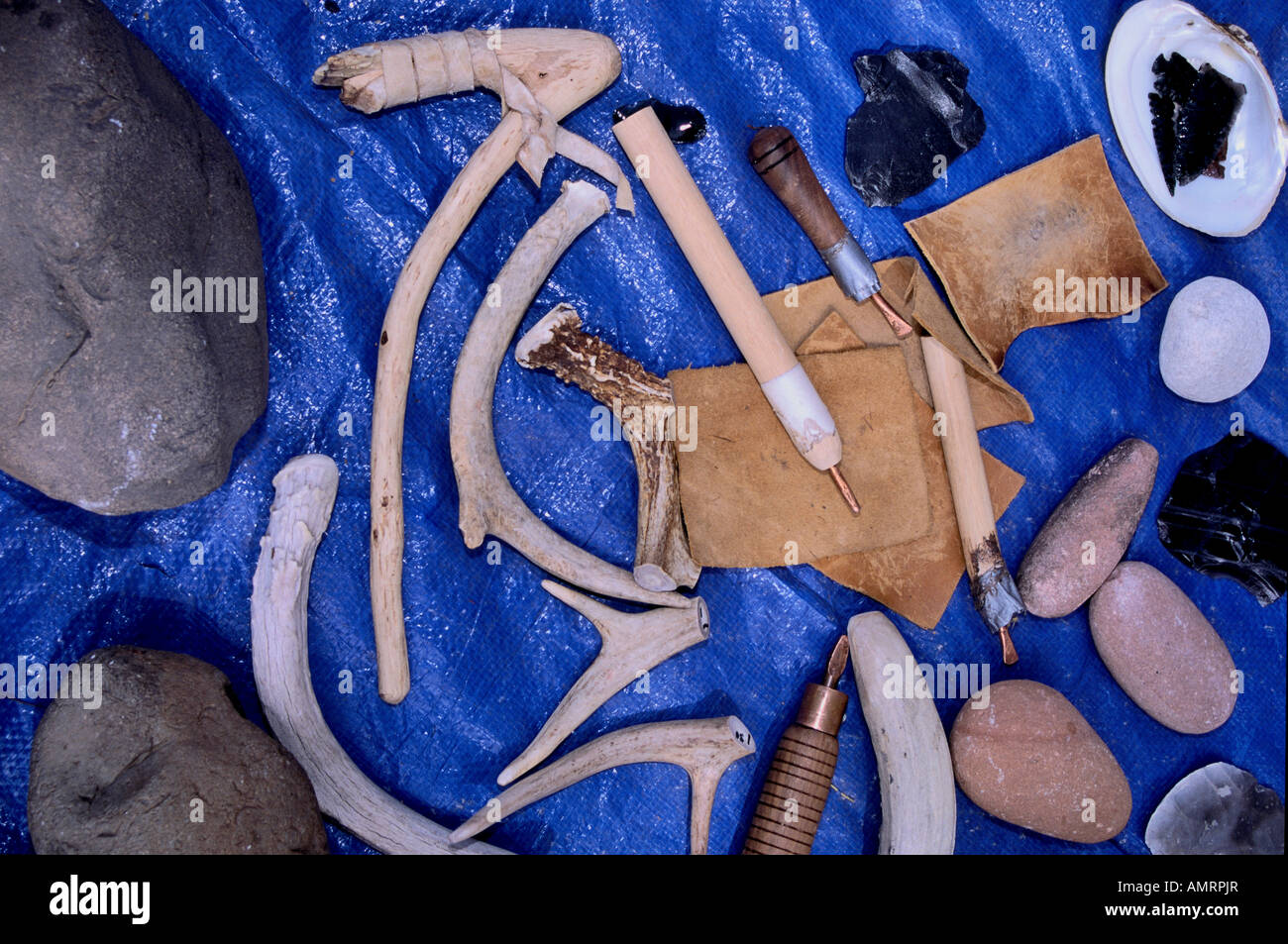 Flintknapping tools used in an Ancient Pathways primitive skills ...