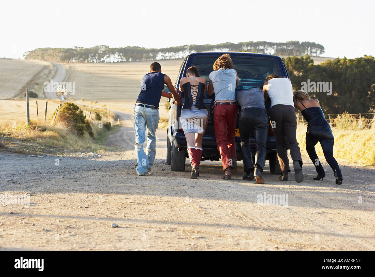 People Push Car High Resolution Stock Photography and Images - Alamy