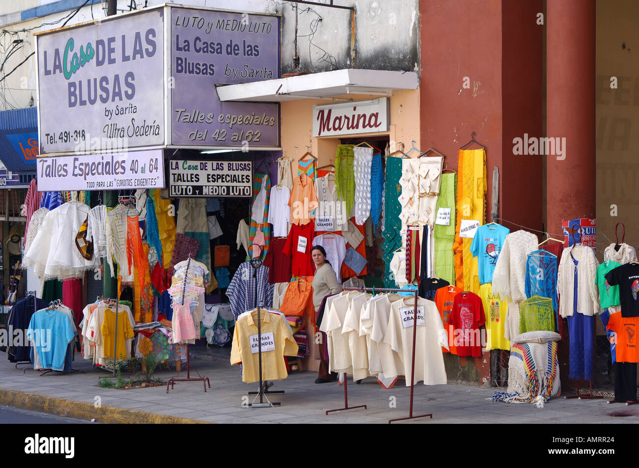 Textile store Asuncion Paraguay Stock Photo - Alamy