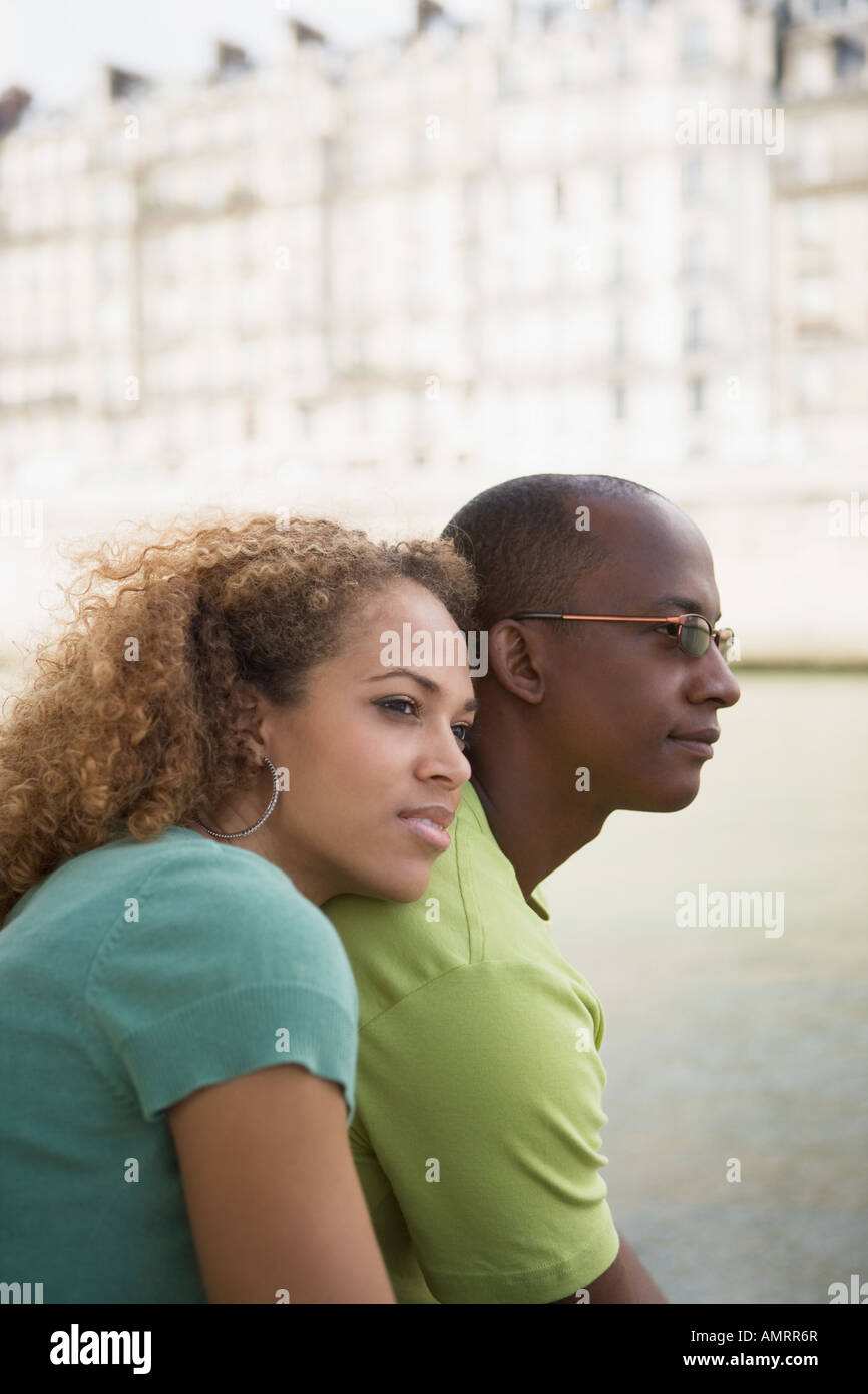 African couple hugging Stock Photo - Alamy