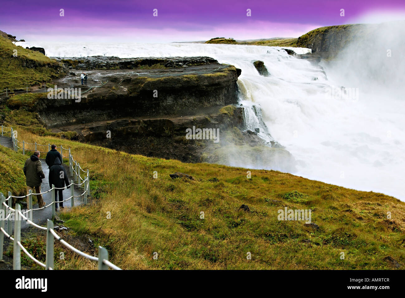 The Golden Falls Gullfoss Stock Photo - Alamy