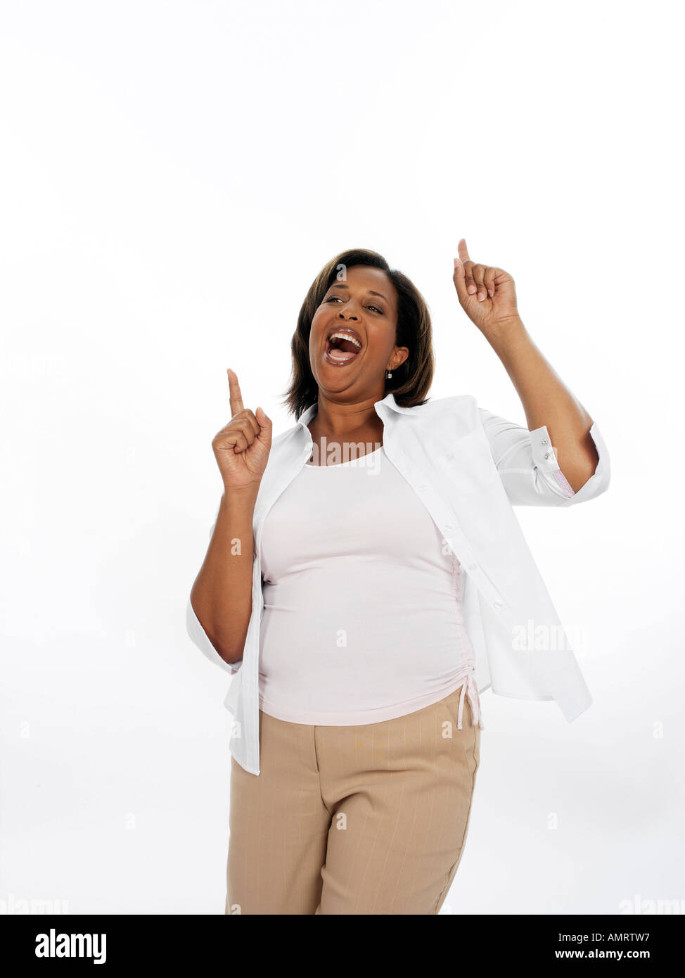 Portrait of Woman Dancing Stock Photo - Alamy