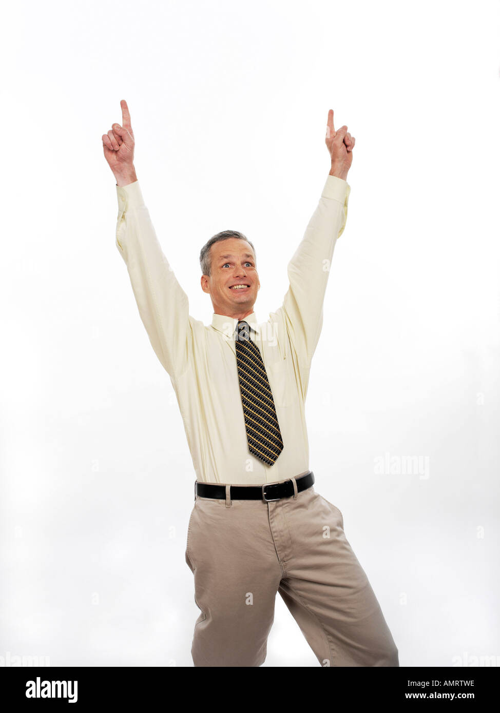 Portrait excited old man cheering hi-res stock photography and images ...