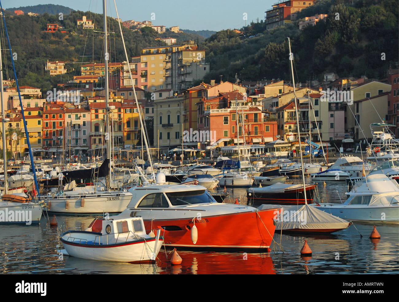 The harbour , Lerici , Liguria , Northern Italy , Europe Stock Photo ...