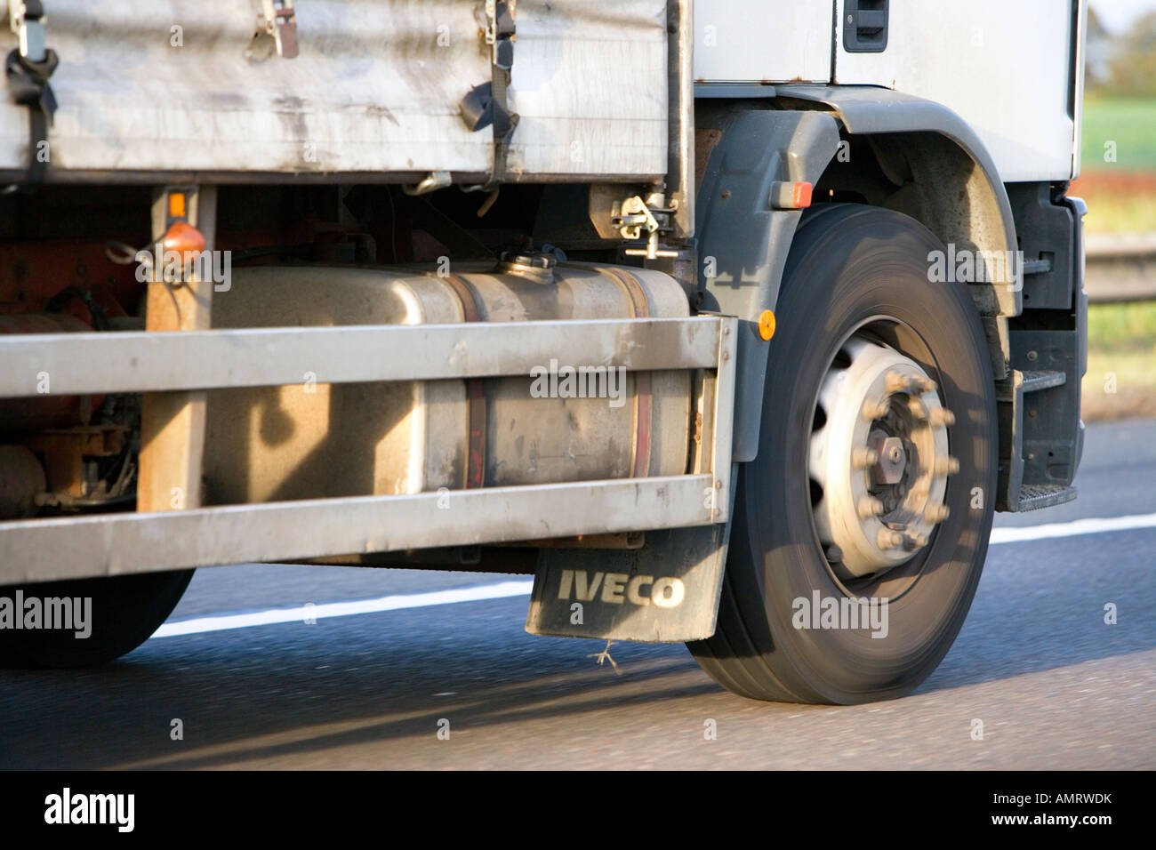 HGV Heavy goods vehicle on motorway Stock Photo - Alamy