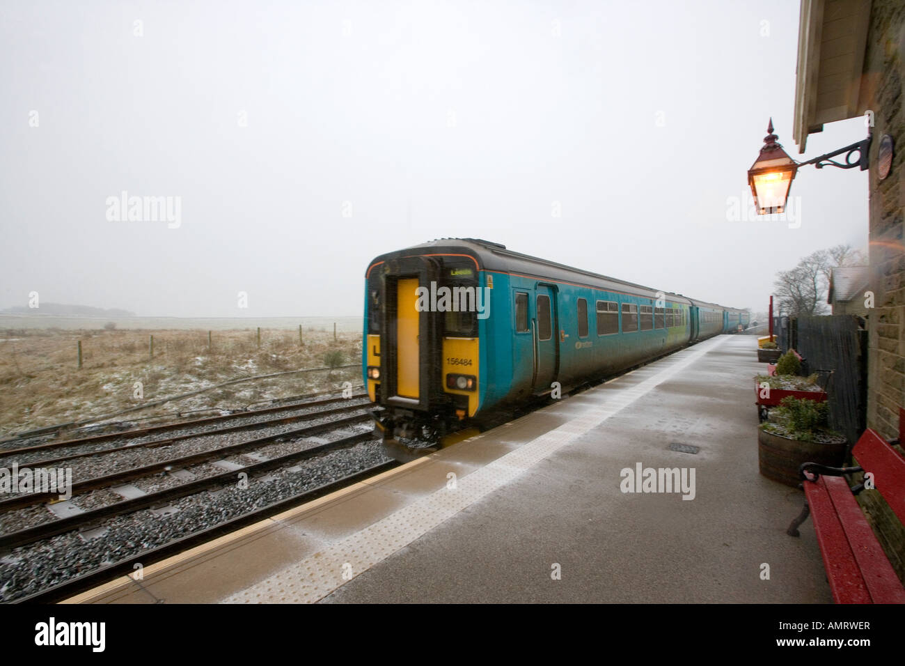 Railway station at Ribblehead Viaduct in the Yorkshire Dales Stock ...