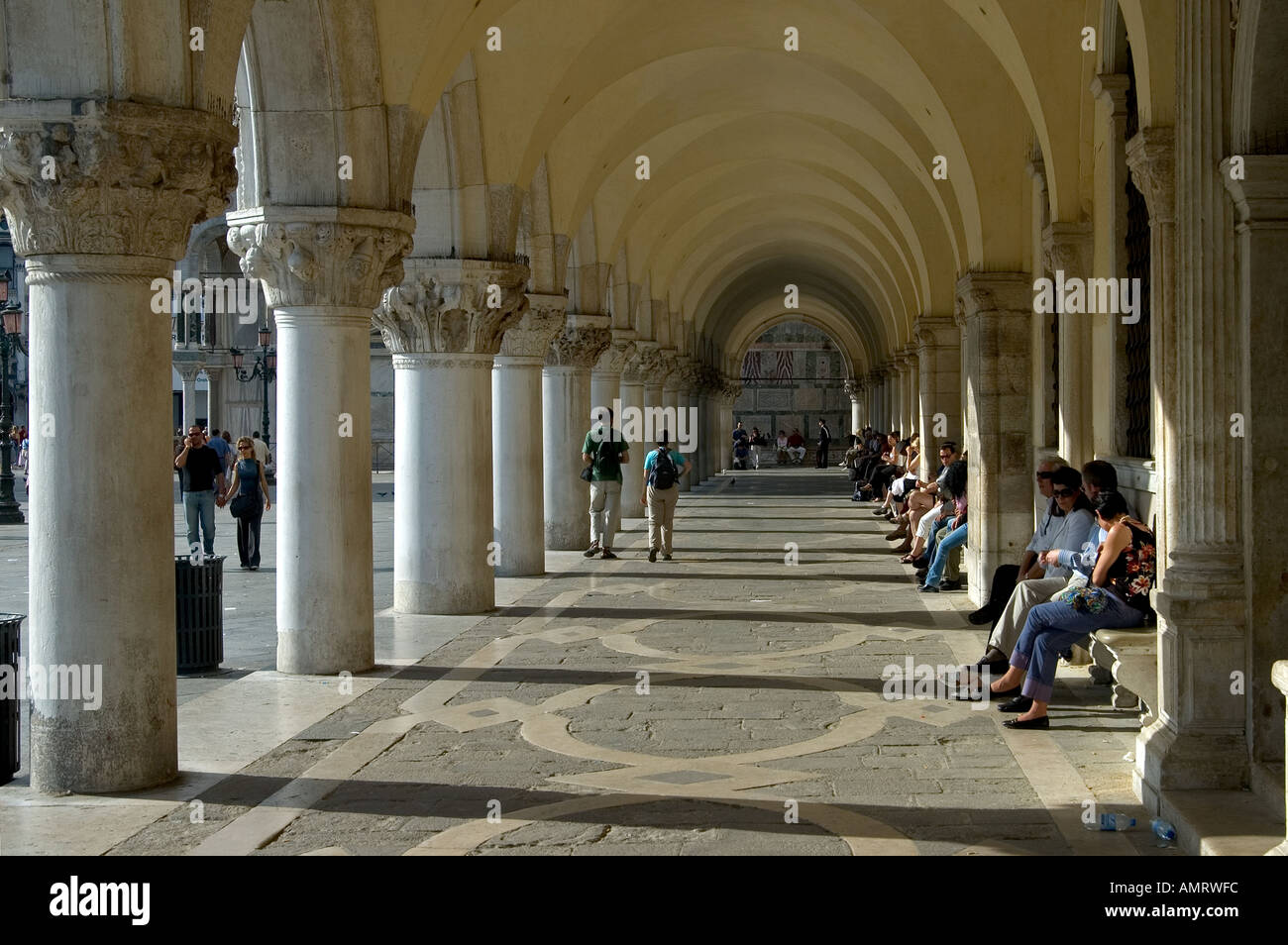 Colonnade Palazzo Ducale Venice Italy Stock Photo - Alamy