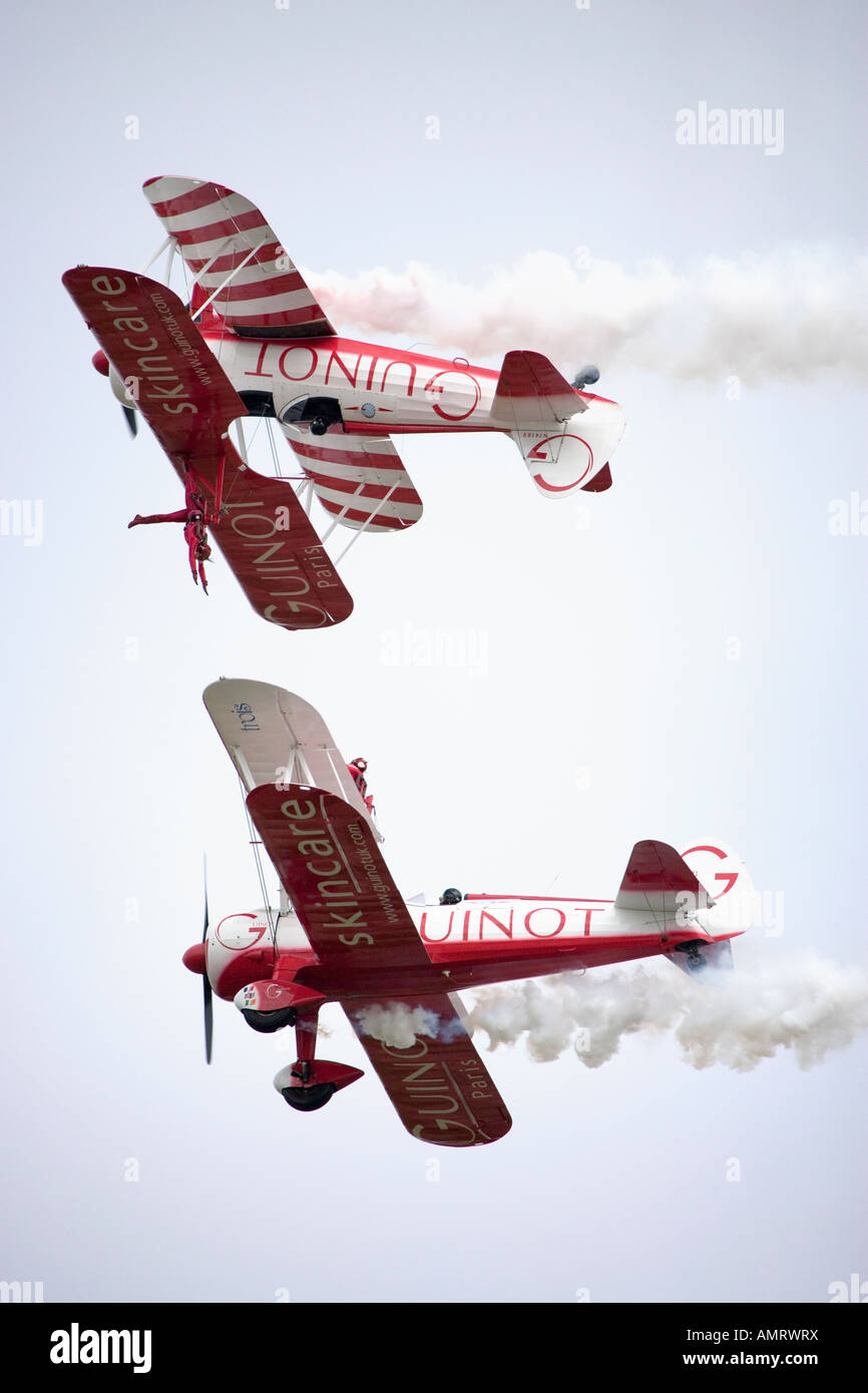 Bi plane aerobatics hi-res stock photography and images - Alamy
