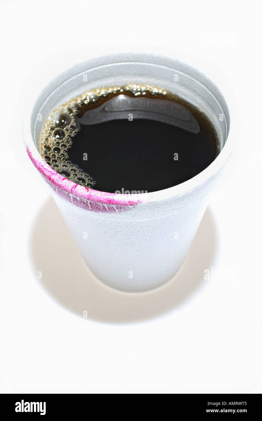 Coffee Cup With Lipstick Mark Stock Photo - Alamy