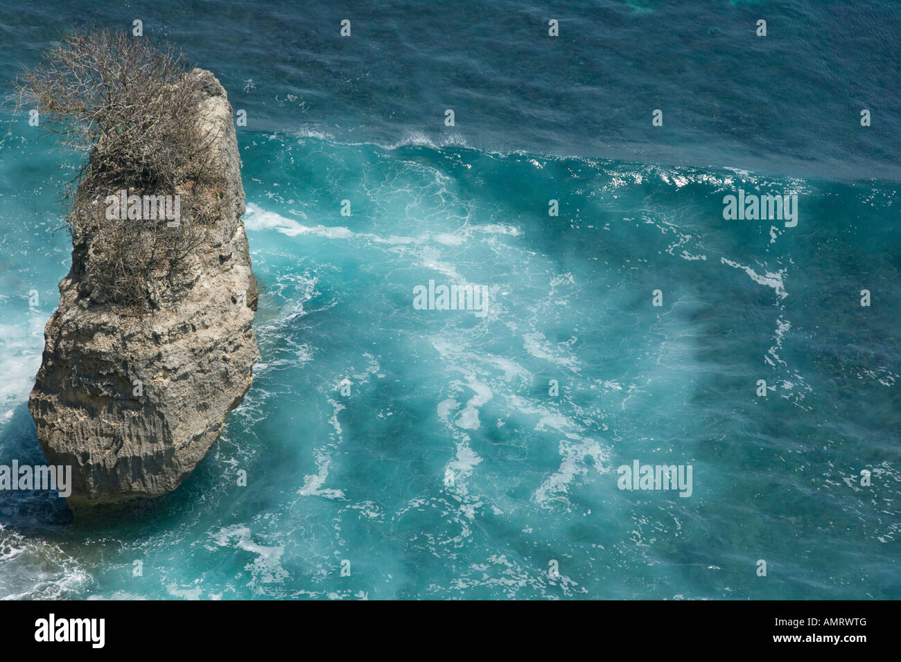 Ocean Rock Pinnacle Bali Indonesia Stock Photo - Alamy