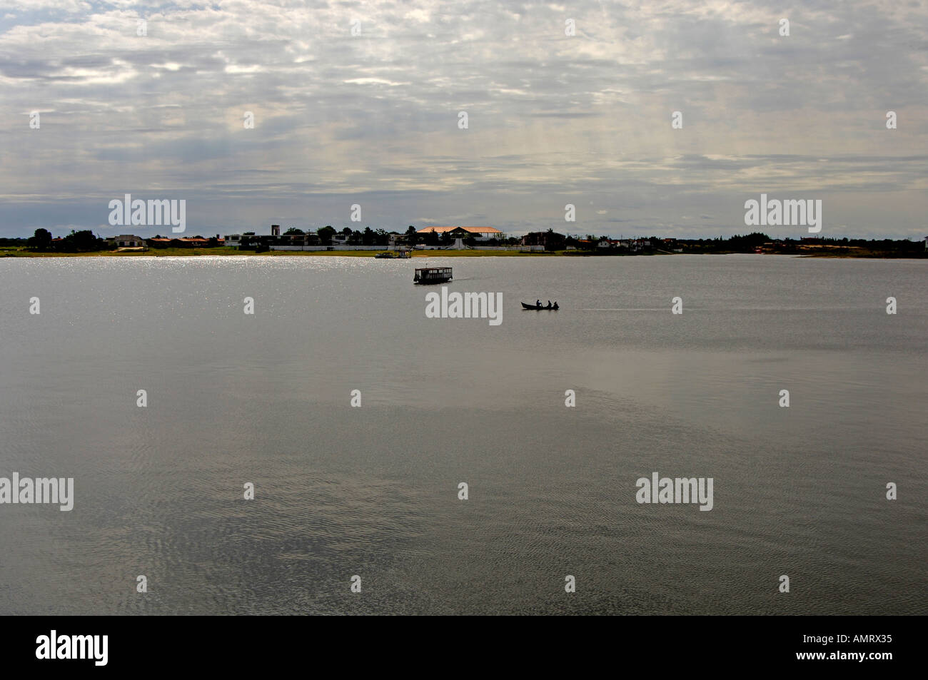 Boats on the Rio Paraguay river Asuncion Paraguay Stock Photo - Alamy