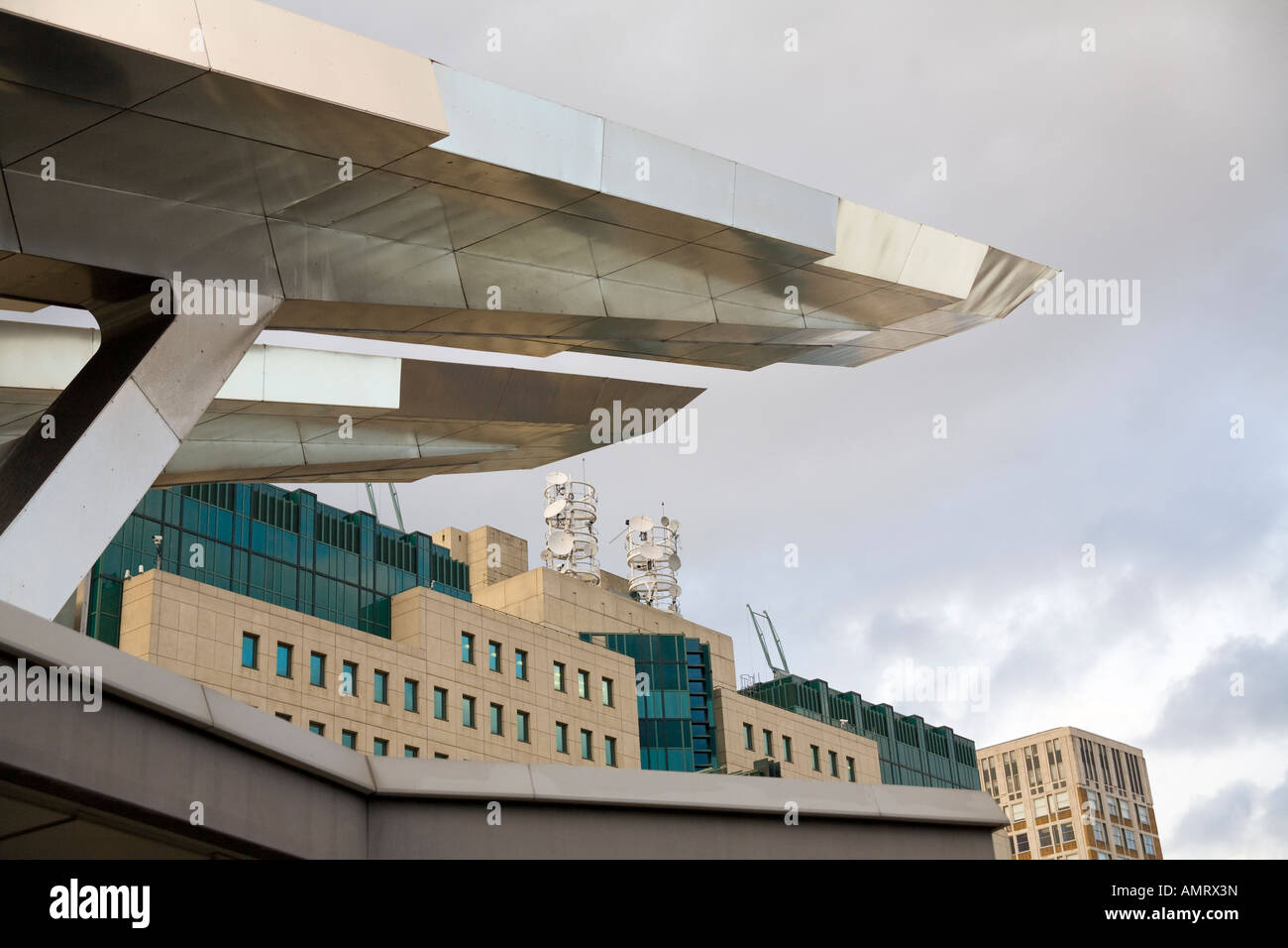 The headquarters of MI6 (the Special Security Services) in London UK ...