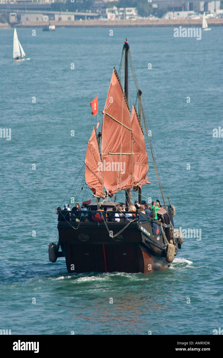 Dukling Traditional Junk Boat Hong Kong SAR Stock Photo - Alamy