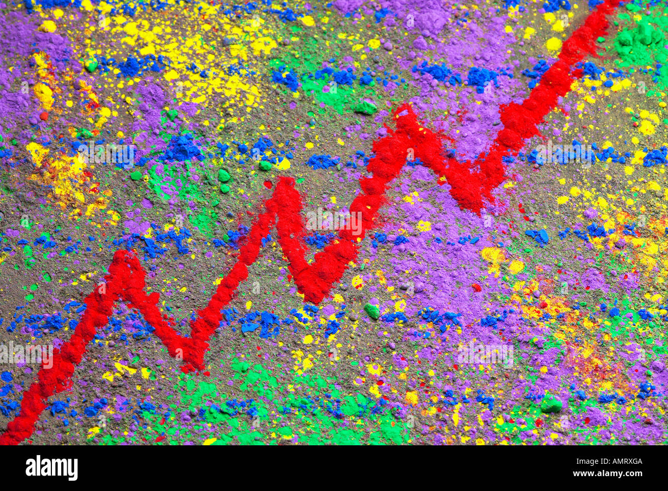 Abstract multi colored curve chart hi-res stock photography and images ...