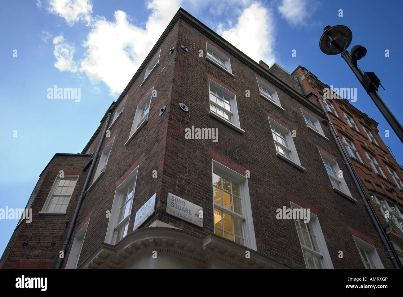 Soho Square sign in London Stock Photo - Alamy