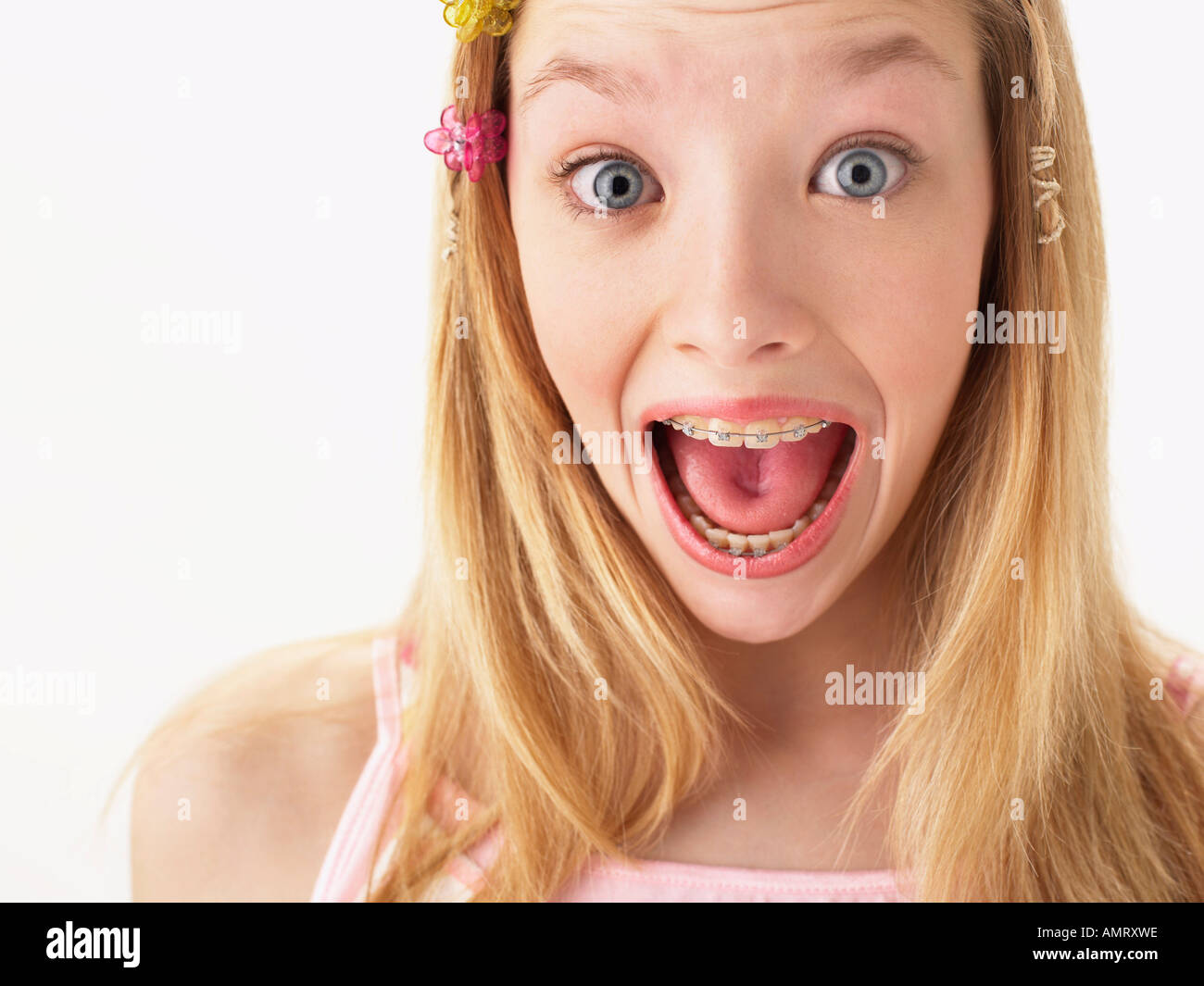 Teen Face Close Up Caucasian Girl High Resolution Stock Photography and ...