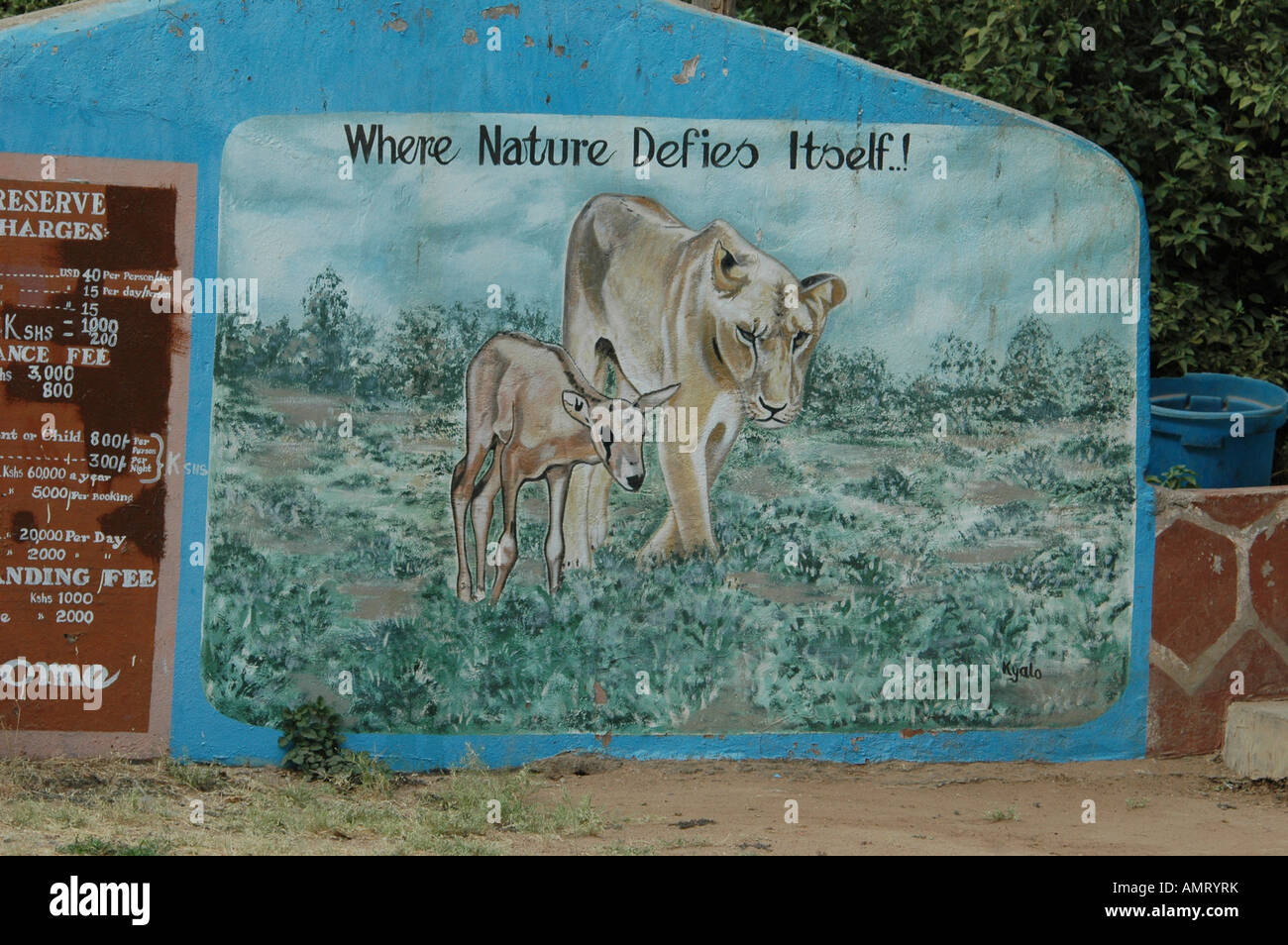 Masai mara sign hi-res stock photography and images - Alamy